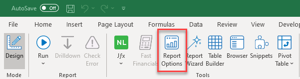 Jet Reports 101 - Creating User Defined Options